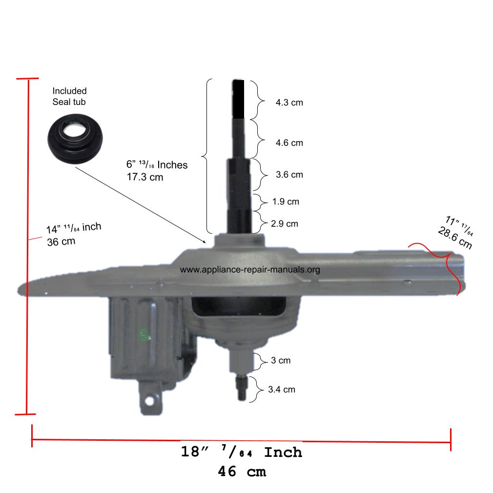 CKD00004 Washer Transmission GE Mabe 189D5234G003 – Commercial ...